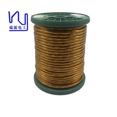 China 0.4mm*120 Taped High Frequency Litz Wire Copper Conductor For Motor / Transformer for sale