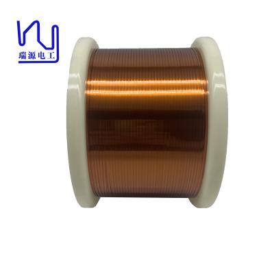 China 0.10*2.00mm Enamelled Copper Winding Wire EI / AIW Class 200/220 Flat for sale