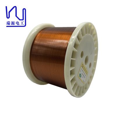 China Insulated 220 Degree Enameled Flat Copper Wire 0.1mmx2.0mm for sale