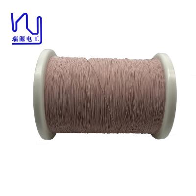 China High Temperature Copper UEW Insulation Litz Wire 0.1mm Diameter Nylon Jacket 20 Strands for sale