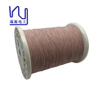 China Voltage 3300v UEW Insulated Copper Litz Wire 20 Strands 0.1mm Single Wire Silk Jacket 155.C for sale