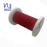 China Single Wire Copper Litz Wire Silver Conductor 0.071mm Red Strands for sale