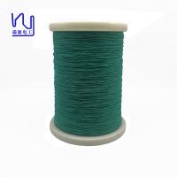 China Custom Green Color Strands Litz Wire Pure Natural Silk Coated Litz Wire For Audio for sale