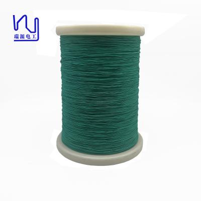 China Custom Green Color Strands Litz Wire Pure Natural Silk Coated Litz Wire For Audio for sale