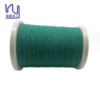 China Green Color Real Silk Covered Litz Wire 0.071mm*84 Copper Conductor For High End Audio for sale