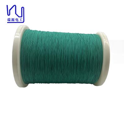 China Green Color Real Silk Covered Litz Wire 0.071mm*84 Copper Conductor For High End Audio for sale