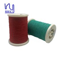 China Red / Green Color Custom USTC Wire 0.1mm X 50 Copper Conductor Natural Silk Served for sale