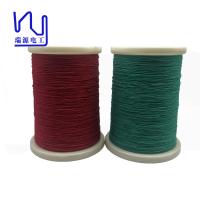 China Super 0.1*50 Red Natural Silk Served Litz Wire For High Frequency Transformer for sale