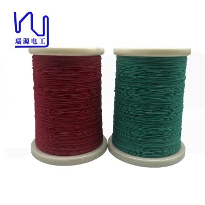 China Super 0.1*50 Red Natural Silk Served Litz Wire For High Frequency Transformer for sale