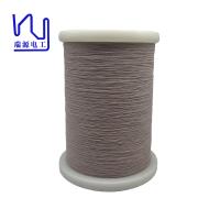 China 0.03mm To 0.5mm High Frequency Magnet Stranded Twisted Silk Covered Copper Litz Wire for sale