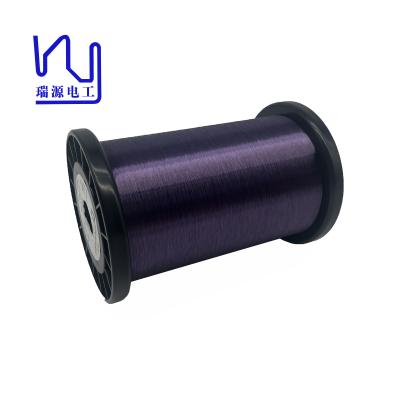 China 43 AWG Purple Color Poly Coated Enameled Copper Wire For Guitar for sale