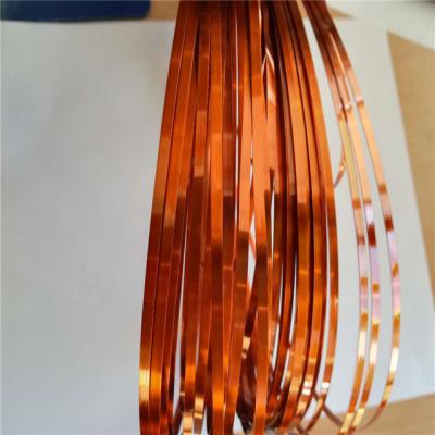 China AIW / UEW 180 / 220 Flat Wire 1.5mm Enameled Rectangular Copper Wire for sale