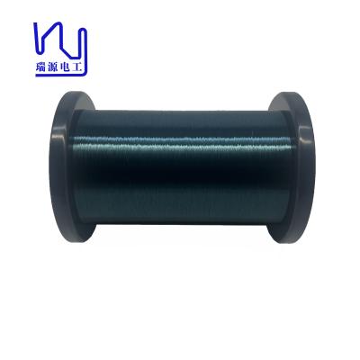 China 43 AWG Green Poly Coated Enameled Copper Wire For Guitar for sale