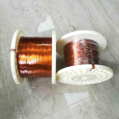 China Super Thin 0.3mm 0.2mm Enamelled Flat Copper Wire for sale