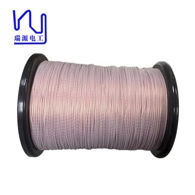 China 2UEW-F Taped Litz Wire 0.05mmx600 PTFE Insulation Taped Stranded Copper Wire for sale