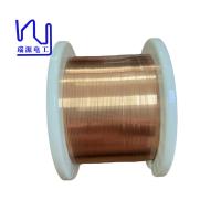 China UL 0.1mm Enameled Coated Thin Copper Flat Wire Transformer Flexible Rectangular Winding Wire for sale