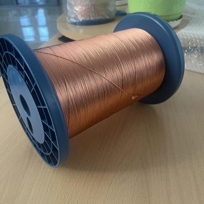 China 0.03mm X 150 Strands Twisted High Frequency Enameled Copper Litz Wire For Transformer for sale
