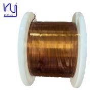 China Solderable Self Adhesive 0.5mmx2.0mm Enameled Flat Copper Wire for sale