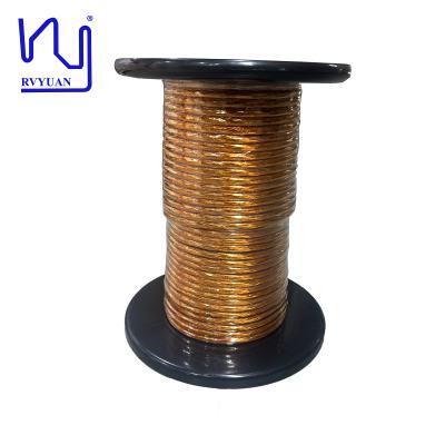 China Polyesterimide Taped Litz Wire 0.4mmx120 Copper Litz Wire For Transformer for sale