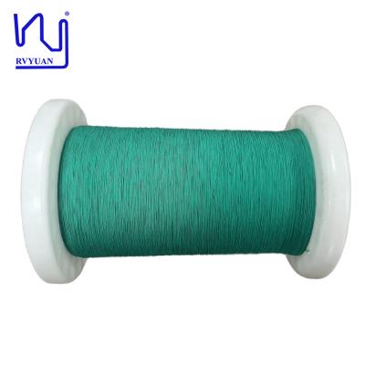 China USTC-F Green Color 0.2mm Nylon Covered Enameled Copper Wire for sale