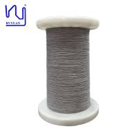 China USTC-F Grey Color 0.2mm Enameled Copper Wire Wrapped With Dacron For Audio for sale
