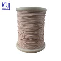 China Solderable 840 StrandsX0.071mm Nylon Wrapped Copper Silk Covered Litz Wire for Solar Inverters for sale