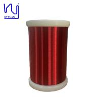 China AWG47 Red 0.035mm Self-bonding Copper Clad Aluminum CCA Wire For Earphone Voice Coils for sale