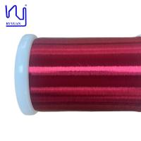 China Customized Self-bonding Self-adhesive Red Color 0.035mm CCA Wire For Voice Coils / Audio Cable for sale