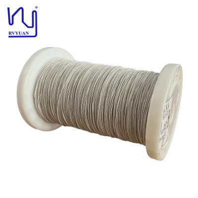 China 0.05mmx200 99.99% Pure Siver Conductor Silk Covered Litz Wire for sale