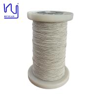 China 99.99% OCC Silver Wire 0.05mmx200 Strands Natural Silk Covered litz Wire For Audio Cable for sale
