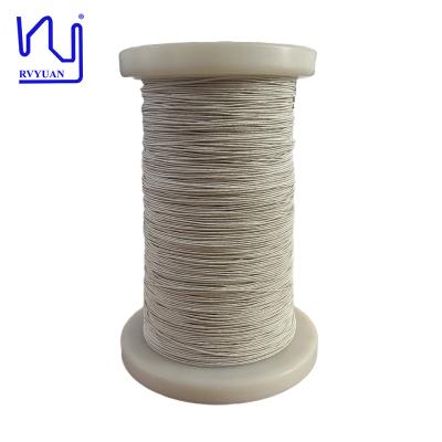 China 2USTC-F 0.05mm 99.99% Silver OCC Wire 200 Strands Natural Silk Covered litz Wire For Audio Cable for sale