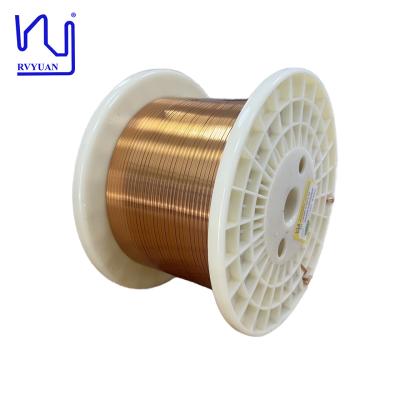 China Solderable UEW-H 180 0.3mmx3.0mm Enameled Flat Copper Wire For Transformer for sale