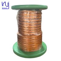 China 2UEW-F-PI Taped Flat Litz Wire 0.1mmx 3800 Strands Profiled Litz Wire 9.9mmx6.0 Overall dimension for sale