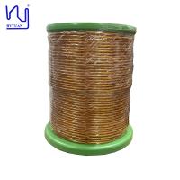 China 0.4mm High Frequency and Temperature Taped Mylar Litz Wire for sale