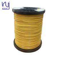 China 0.03mm To 0.5mm High Frequency Magnet Stranded ETFE FEP PFA Extruded Twisted Silk Covered Copper Litz Wire for sale