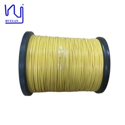 China UL Safety 0.1mmX250 Strands TIW Litz Wire ETFE Extruded Coating for sale