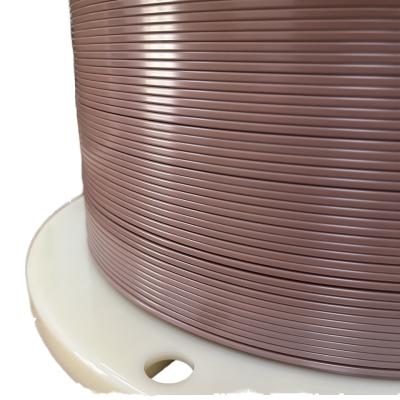 China Custom PEEK wire 1.4mmx2.0mm Enameled Rectangular Copper Wire for sale