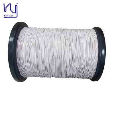 China 0.03mm 0.05mm 0.08mm 0.1mm 0.2mm High Frequency Wire Enameled Magnet Wire Silk Covered Copper Litz Wire for sale