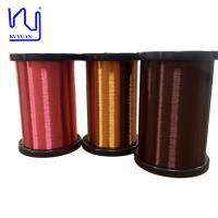 China 42AWG Red Color Poly-Coated/ Plain/ Heavy Formvar Enameled Copper Wire For Guitar for sale