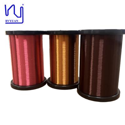 China 42AWG Red Color Poly-Coated/ Plain/ Heavy Formvar Enameled Copper Wire For Guitar for sale
