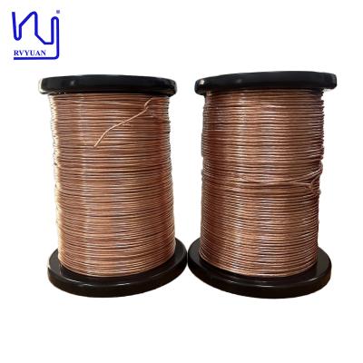 China 4KV PET Film 0.2mmx80 Copper Conductor Taped Litz Wire for sale