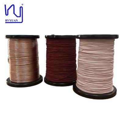 China PET Taped Litz Wire 0.2mmx80 Copper Stranded Wire for sale