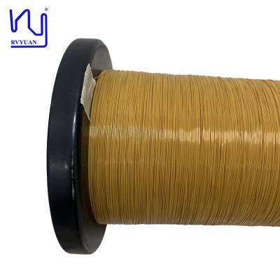 China UL Certified Triple Insulated Copper Wire Class F Yellow 0.15mm Insulated TIW Wire for sale