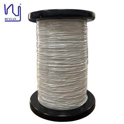 China 0.055mmx126 Natural Silk Covered Silver Plated Litz Wire For Audio for sale