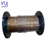 China Square litz wire 7.4mm PI taped 0.071x6500 Litz Wire For Transformer for sale