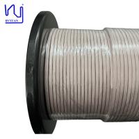 China Flat litz wire 4.5mmx4.4mm 0.05mmx4875 nylon serving copper litz wire For Transformer for sale