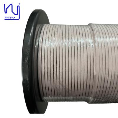 China Flat litz wire 4.5mmx4.4mm 0.05mmx4875 nylon serving copper litz wire For Transformer for sale