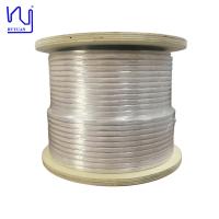 China USTC-F/H 0.08mm x 9100 Flat Nylon Serving Copper Litz Wire For Transformer for sale