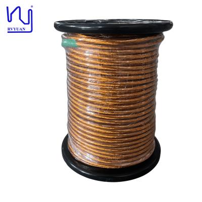 China 3000/38 AWG Taped Litz Wire with High Voltage Withstand and Max.O.D.8.23mm for Transformer Windings for sale