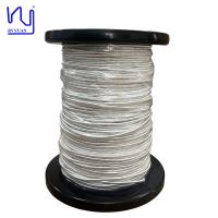China Super Thin 0.03mm X 4000 Strands Natural Silk Covered Litz Wire For Wireless Charger Coils High Frequency Copper Stranded Wire for sale